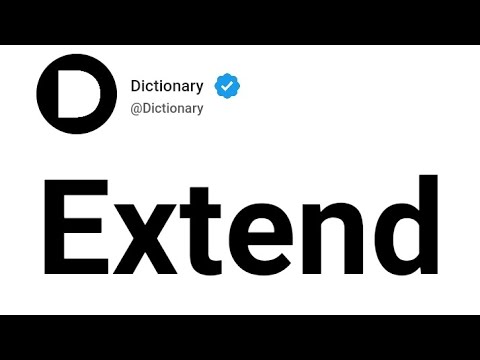 Extend Meaning In English
