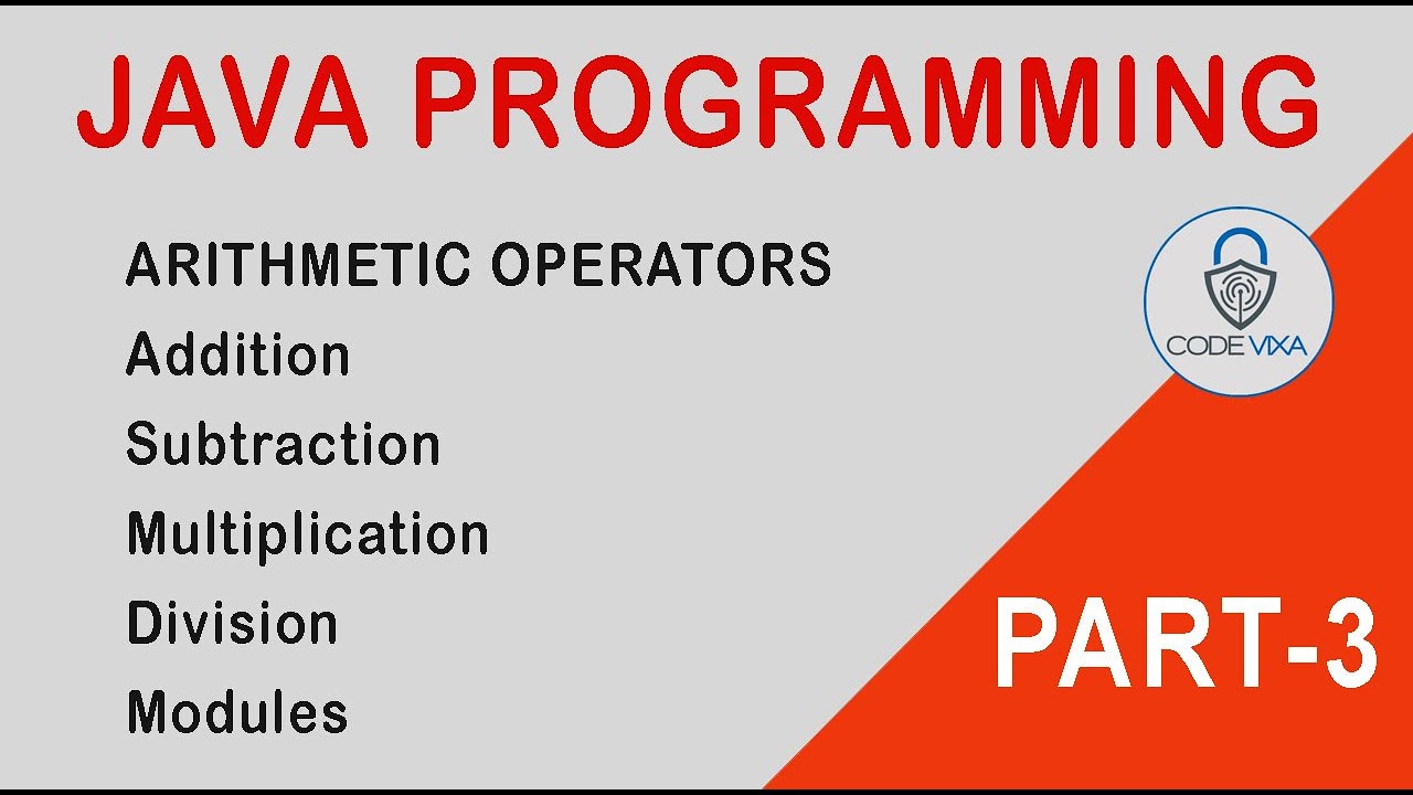 #3 Operators in Java | Arithmetic | Addition | Subtraction | Multiplication | Division | Modules