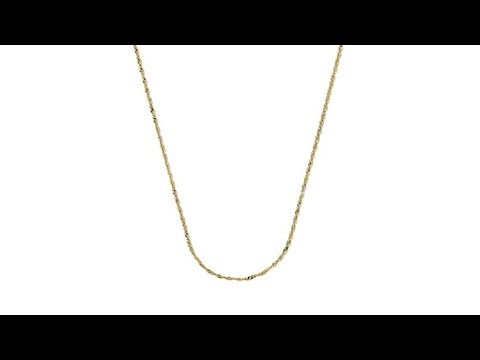 Michael Anthony Jewelry 10K 18" Singapore Chain Necklace