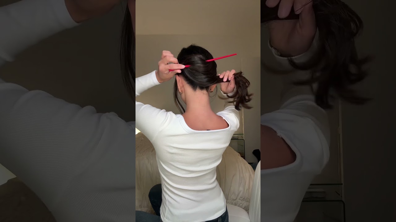 Hair stick tutorial with a chopstick