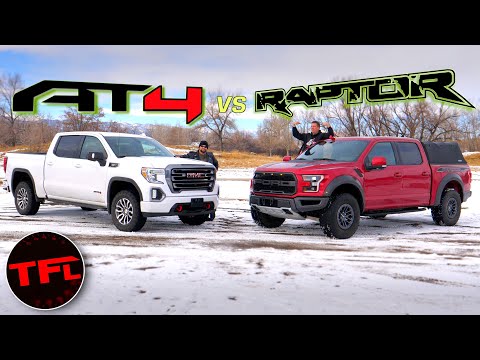F-150 Raptor vs. Sierra AT4: How Do Ford and GMC's Off-Road Trucks ...