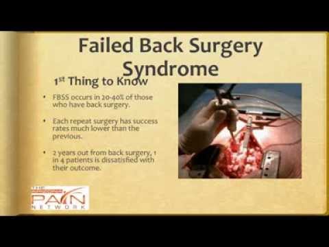 5 Things to Know About Failed Back Surgery Syndrome (602) 507-6550