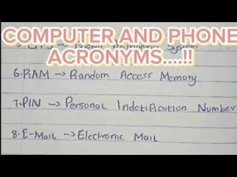 CHECK OUT COMPUTER AND PHONE NETWORK ACRONYMS AND THEIR MEANINGS.#acronyms#computer .
