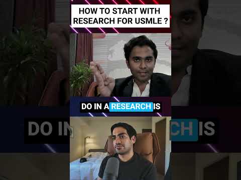How To Start With Research For USMLE #shorts #usmle #research
