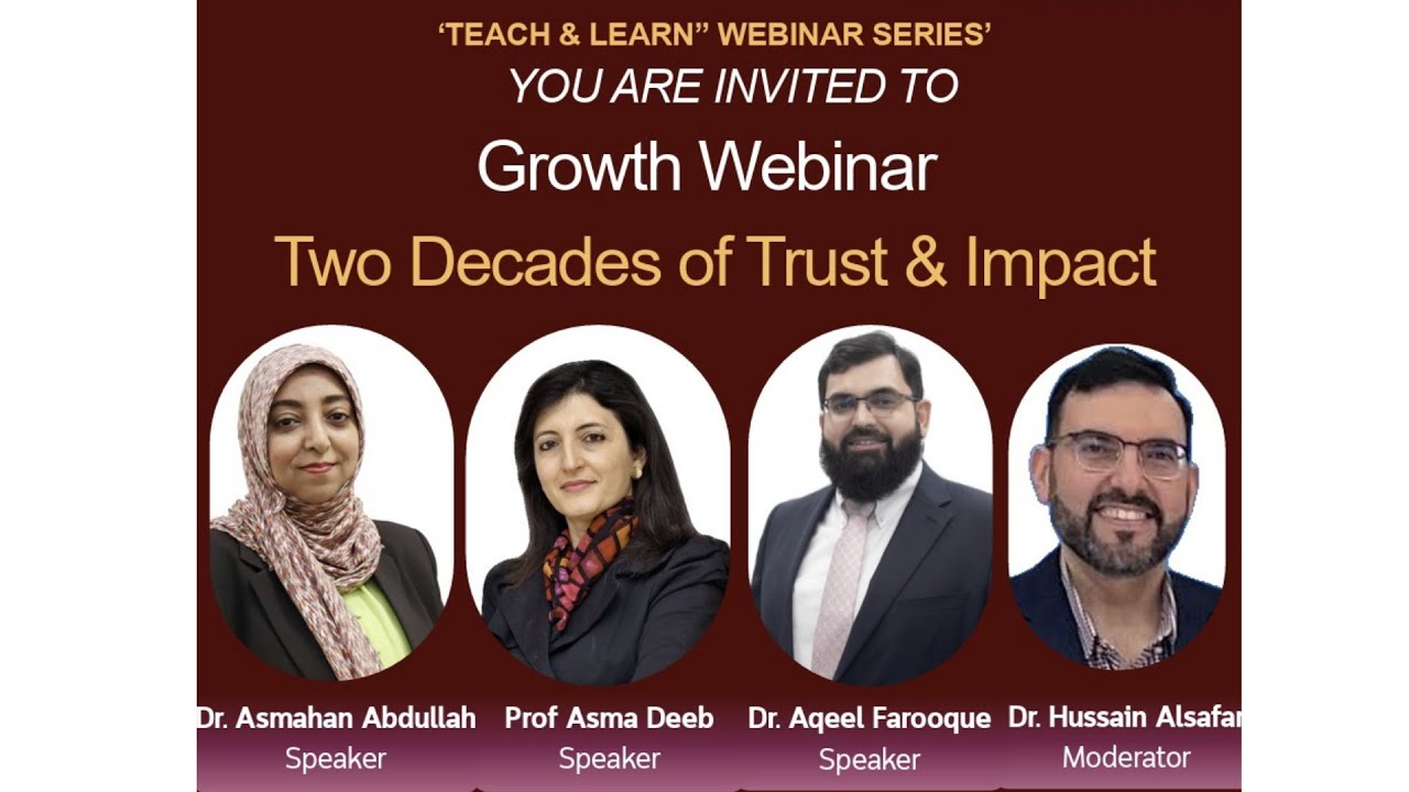 Growth Webinar 2 Two Decades of Trust and Impact
