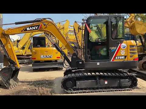 Sany Sy60 Mini Crawler Excavator Chinese Original Earth moving Machine 6 Ton Digger Sy60c pro