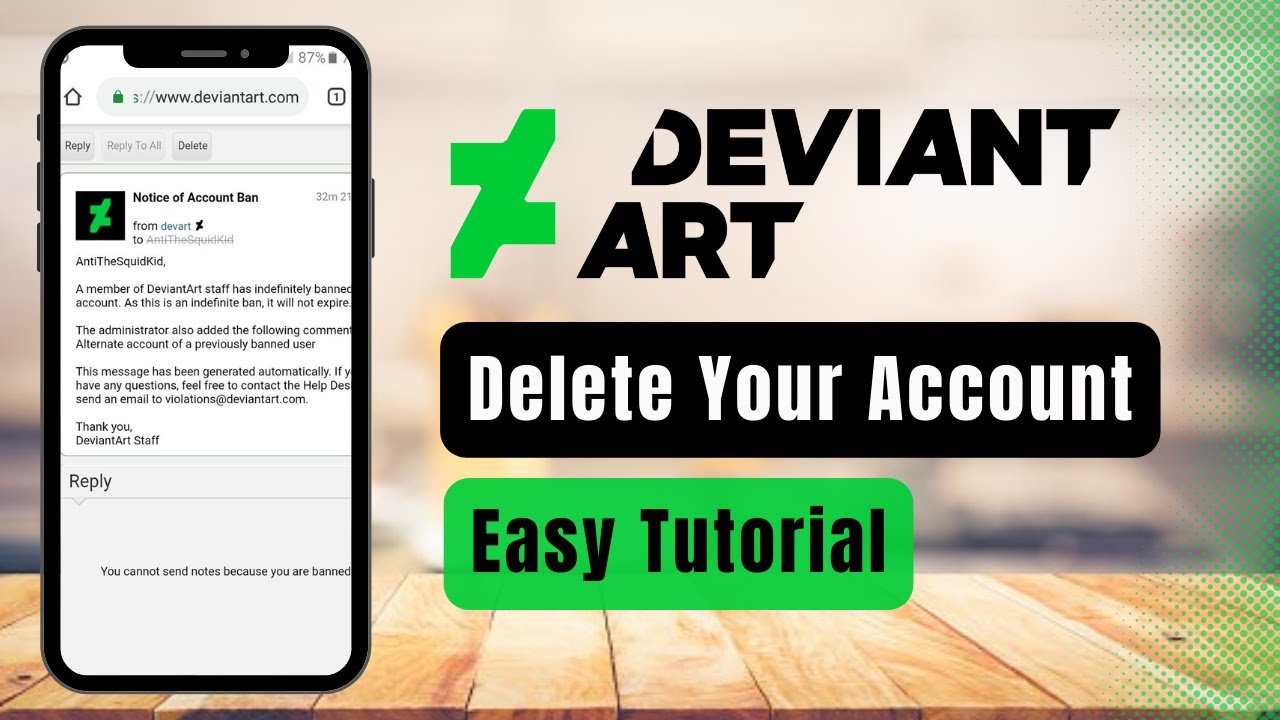 How to Delete Account - DeviantArt !