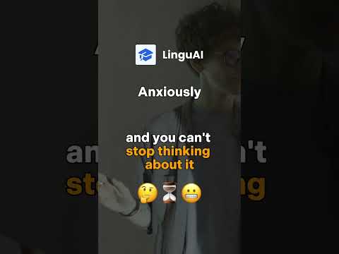 Word of the day! "Anxiously" #english #learnenglish #vocabulary #shorts
