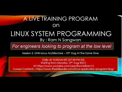 Session 2. GNU-Linux Architecture | Linux System Programming