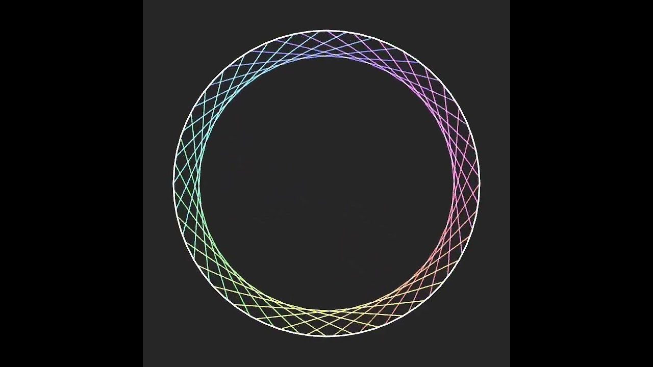 Connecting circle. #openframeworks #creativecoding #programming