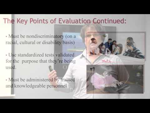 Basics of Special Education Step 2: Key Points About Initial Evaluation