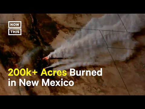 Satellite Footage Shows New Mexico Wildfires From Space