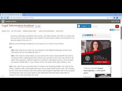 15 usc 1692k - civil liability (FDCPA)