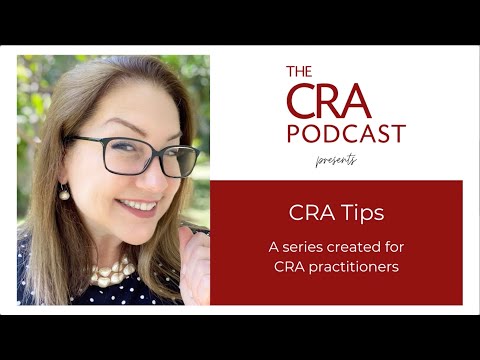CRA Plan: Checklist Inside!