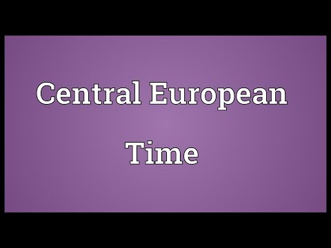 Central European Time Meaning