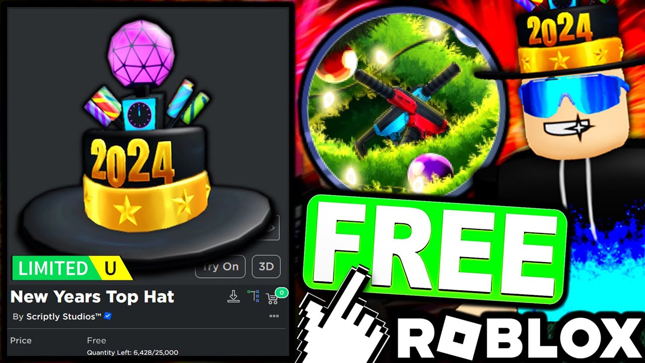 FREE UGC LIMITED! HOW TO GET New Years Top Hat! (ROBLOX Flag Wars EVENT)