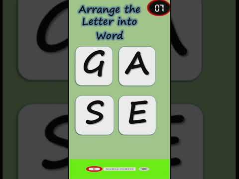 Arrange the Letters into Words # 5