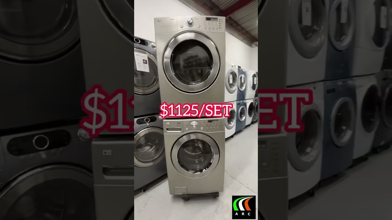 ARC Appliance Solutions - LG TROMM Washer & Dryer Set in Stainless Steel