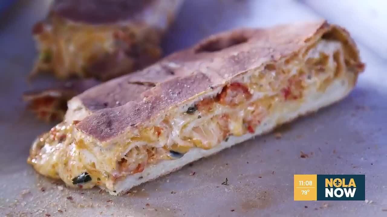 Iconic crawfish bread returns to Jazz Fest
