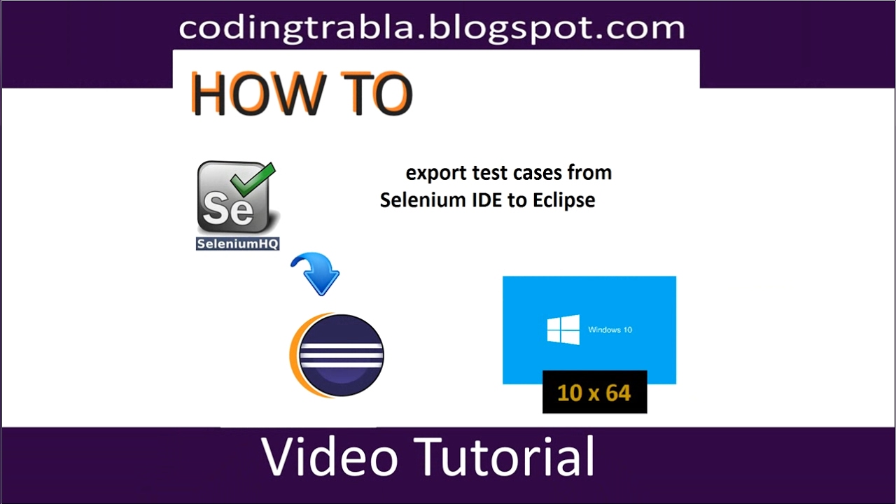 How to export Selenium IDE test cases to Eclipse byNP