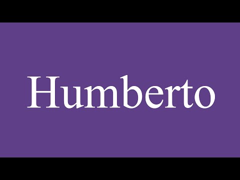 How To Pronounce ''Humberto'' Correctly in Spanish