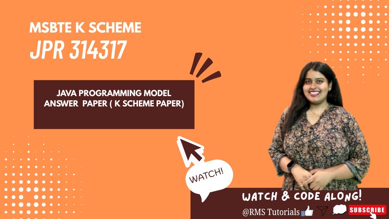Java Programming Model Answer Question Paper |JPR 314317|MSBTE K SCHEME|