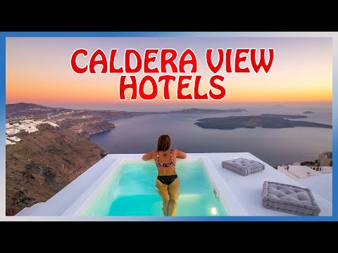 Santorini : BEST HOTELS with CALDERA VIEW (Part 1)