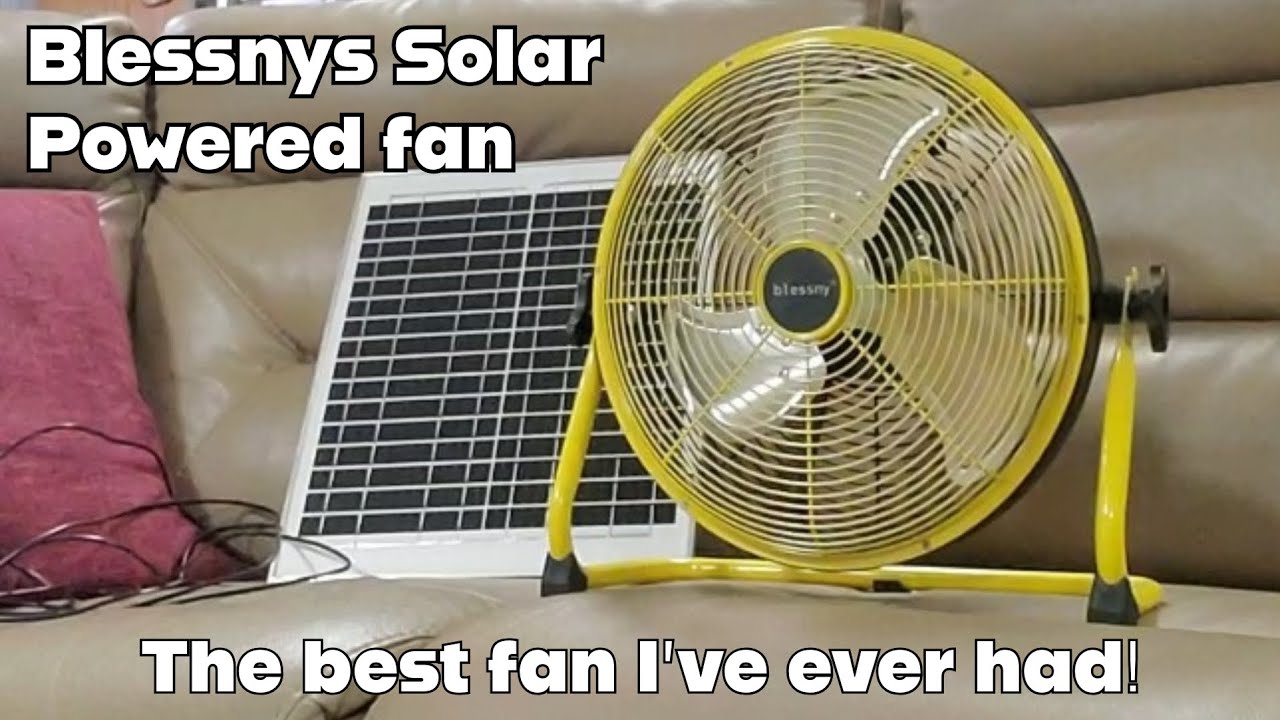 Reviewing the Best Solar Powered Floor Fan I ever had!
