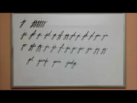 How to Connect Cursive J - American Handwriting