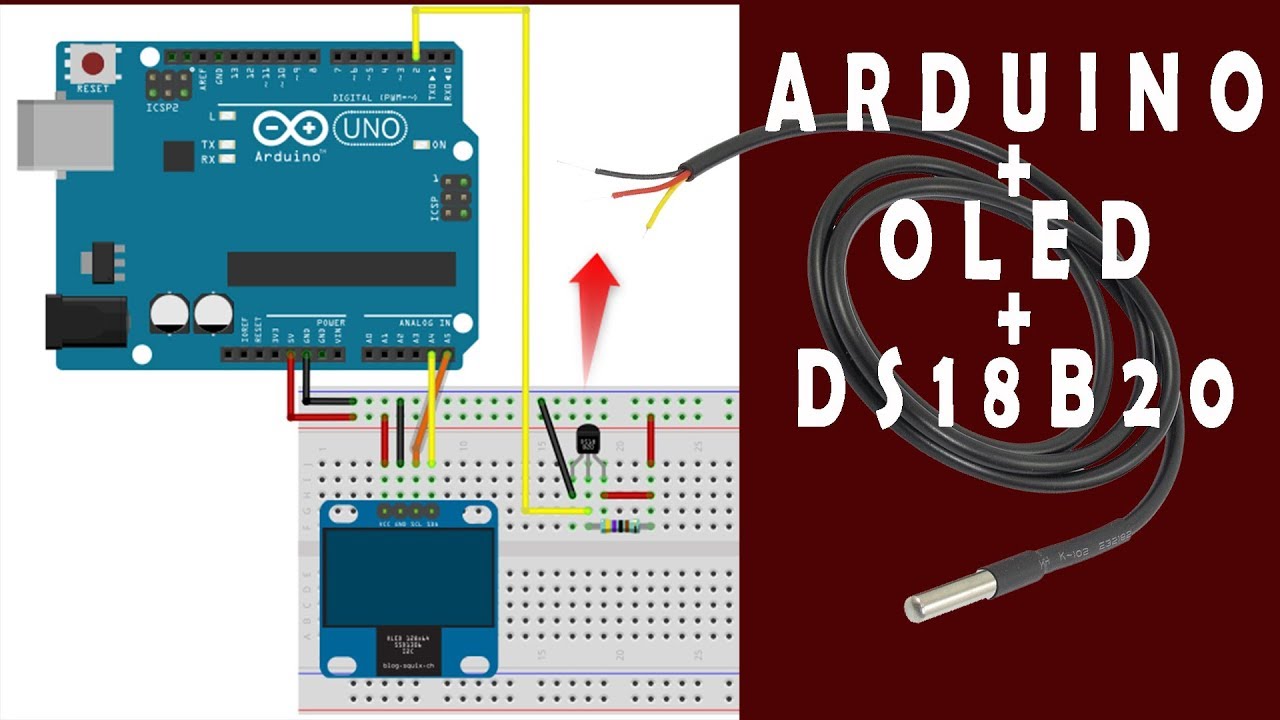 TUTORIAL ARDUINO OLED, DS18B20 SENSOR SUHU
