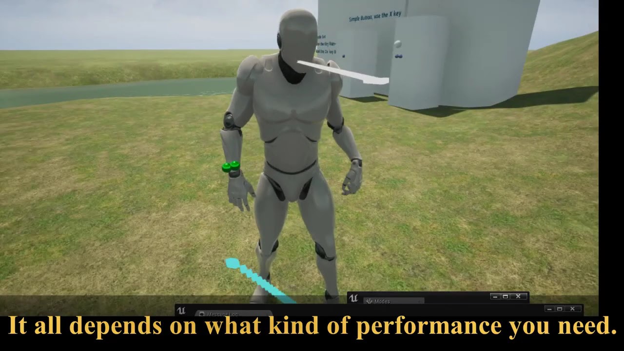 ue4 Buttons on Hands - DynamicNode Plugin