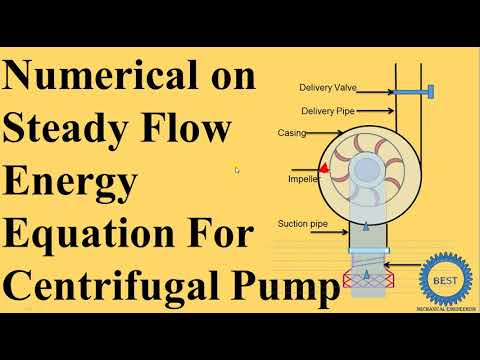 Numerical Of Steady Flow Energy Equation For Centrifugal Pump Video ...
