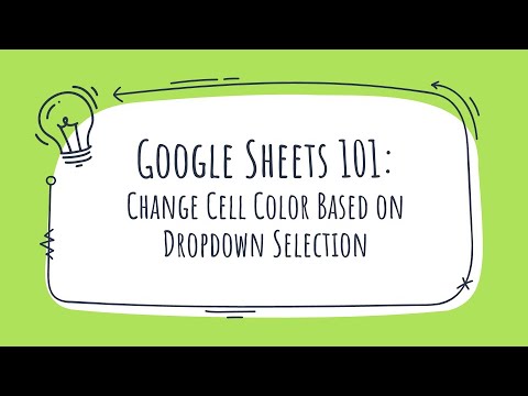 Change Cell Color Based On Dropdown Selection