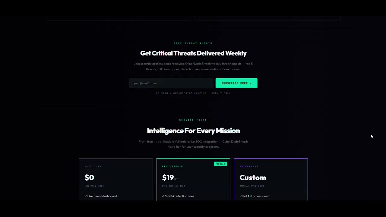 CYBERDUDEBIVASH SENTINEL APEX OFFICIAL DEMO