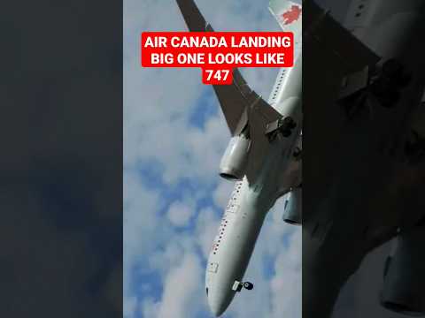 VERY COOL LANDING OF AIR CANADA AT TORONTO PEARSON INTERNATIONAL AIRPORT #canada #aviation #yyz