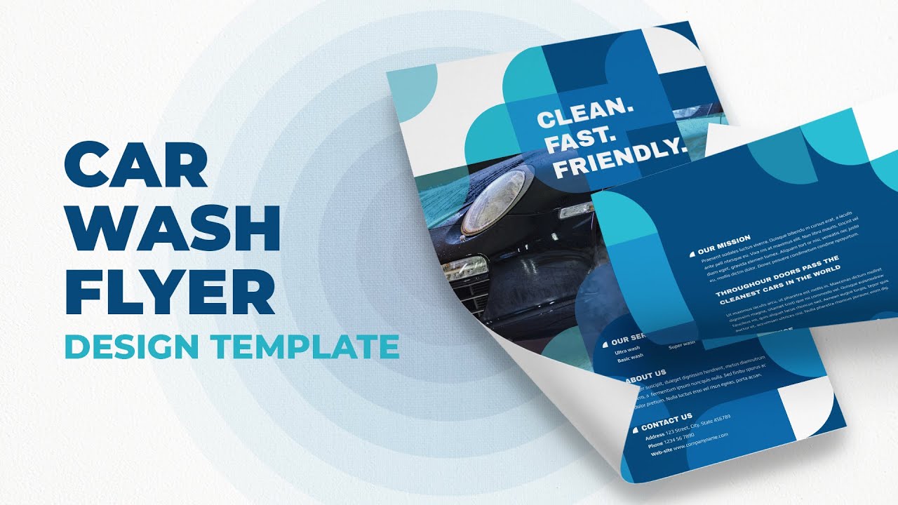 Car Wash Flyer Design Template