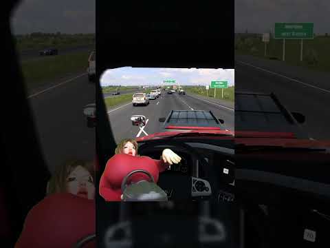 VALORIE BECOMES A TRUCKER.. #funny #gaming #twitch #meme #shorts #cars #ats #trucking #satire
