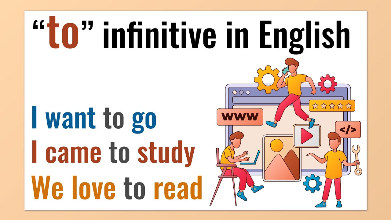 How do you use the TO infinitive in English with examples