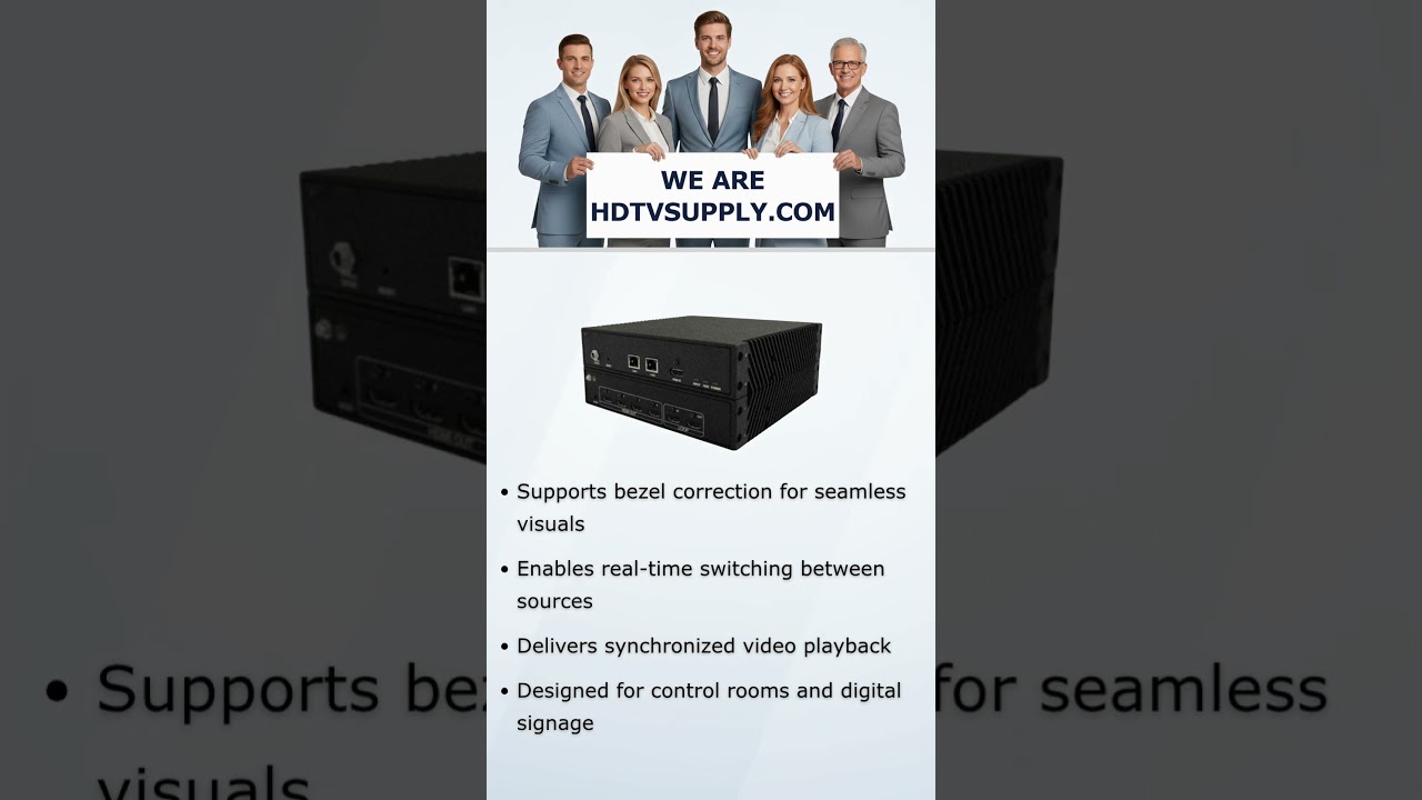 WolfPack 1080p 4x4 Video Wall Controller w/Bezel and Rotate Control