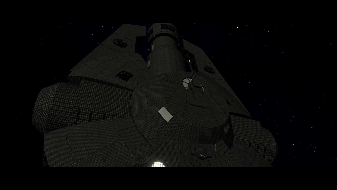Spaceships - YT2000 Light Freighter (3D Model) [3D Animation]