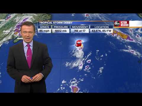 Tropical Storm Debby Update | Tracking the Tropics
