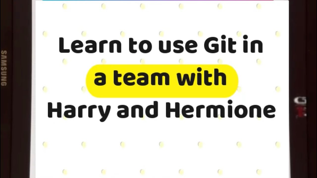 Learn to use git and GitHub in a team!