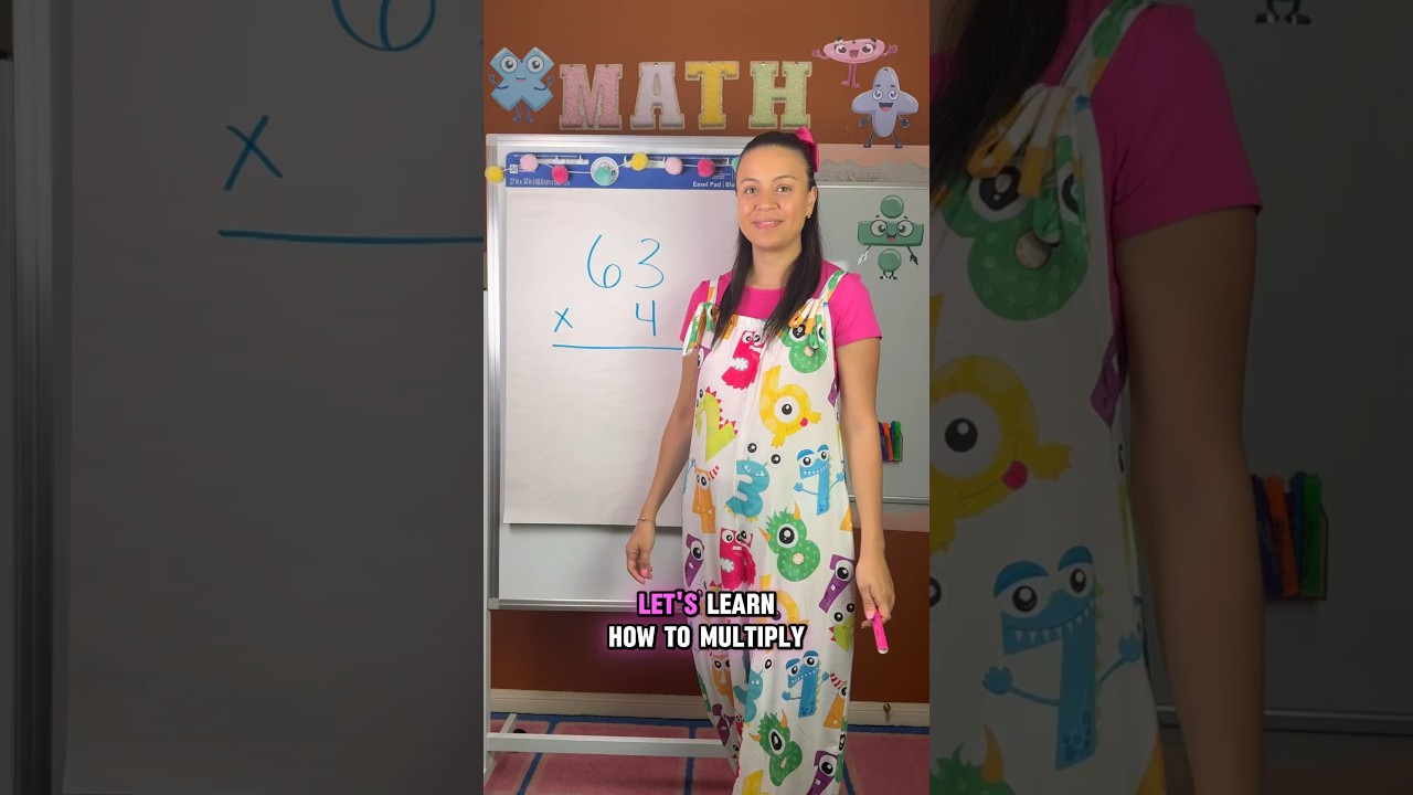 Multiplying 2 digits with 1 digit using the Standard Algorithm #multiplication #maths #mathlessons