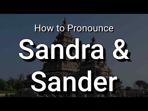 How to Pronounce Sandra and Sander Differently - Pronunciation and Meaning