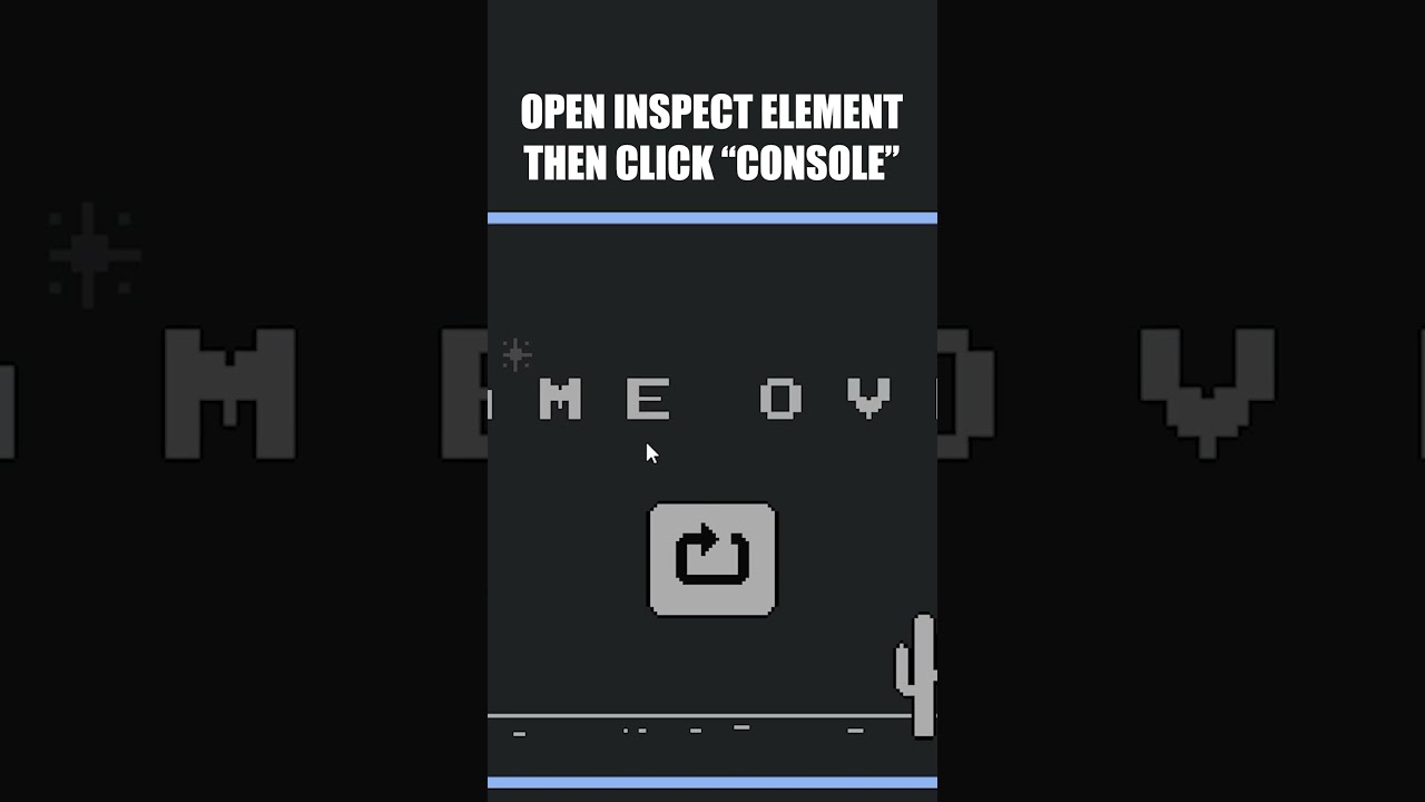 How to get GOD MODE In Chrome Dinosaur Game!