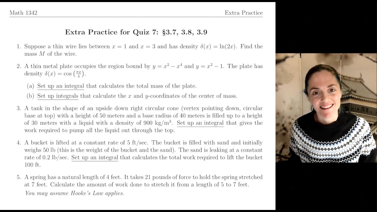 Calculus II: Quiz 7 Extra Practice