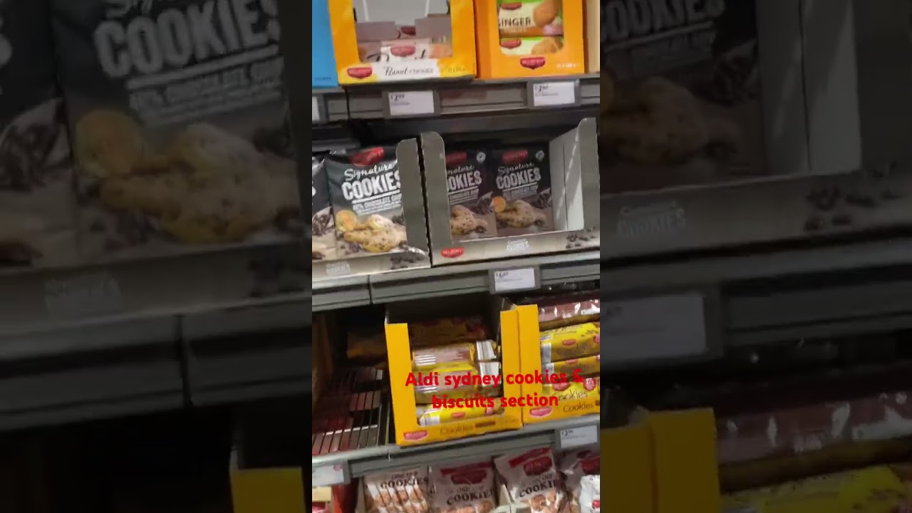 Cookies & biscuits in ALDI section #aldisydney#cheapest#cookies#groceryshopping#aldiaustralia