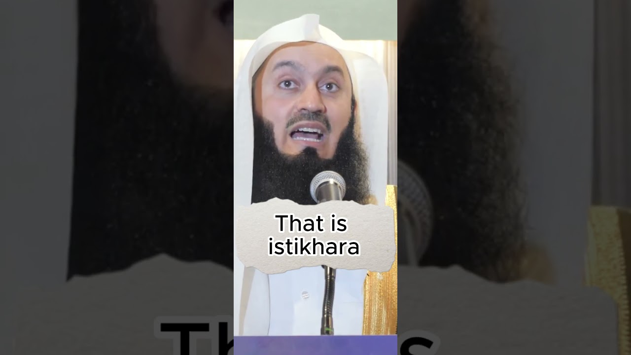1 Minute Advice - How do I know the response of my istikhara? - Mufti Menk