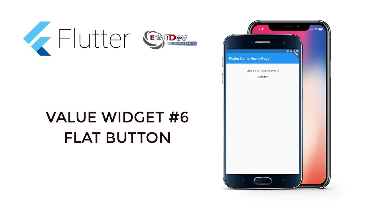 Flutter Tutorial - Value Widgets #6 Flat Button