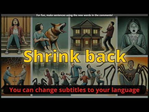 Shrink back meaning with 5 examples